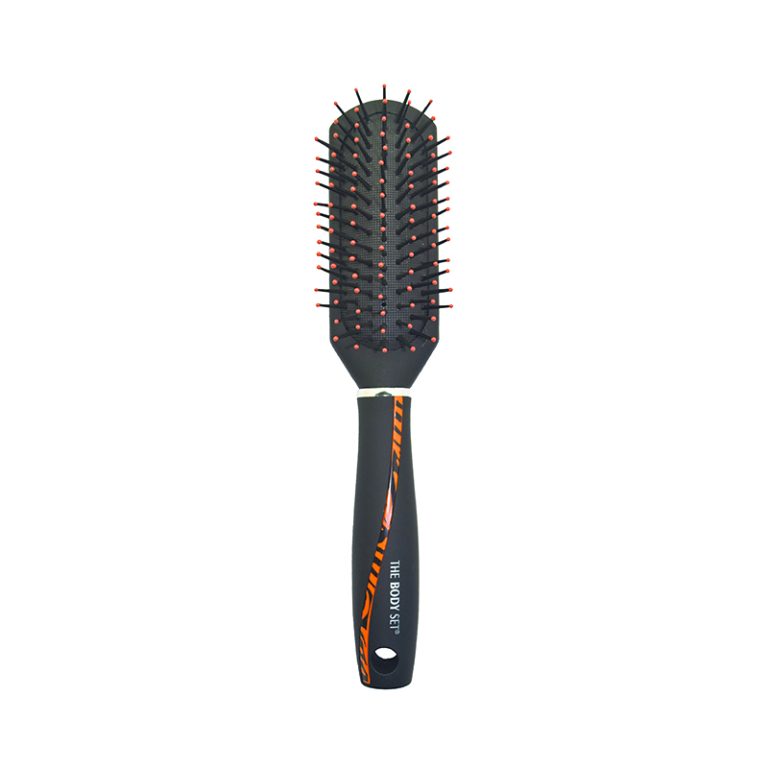 The Body Set Hair Brush With Rubber Coating