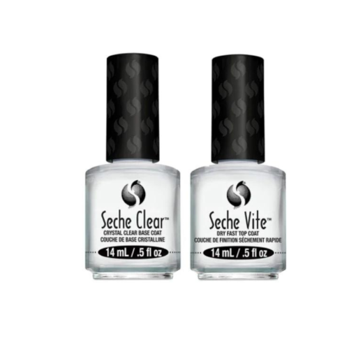 SECHE VITE DRY FAST TOP COAT 14ML+SECHE CLEAR 14ML FREE