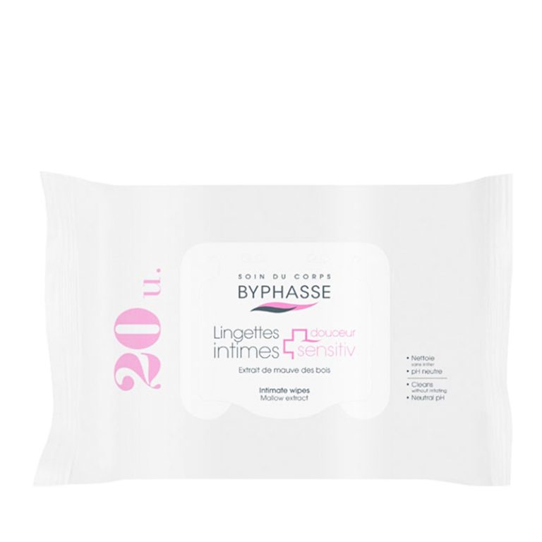 Byphasse Sensitiv Douceur Intimate Wipes 20 Units