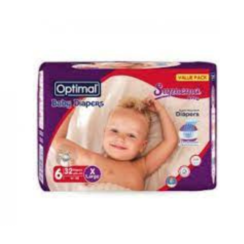 Baby Diaper (6) X-Large (16+Kg)-Value Pack-32 Pcs