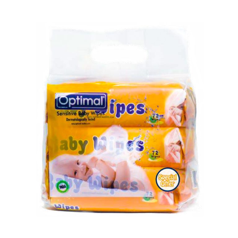 Opt.Wipes Baby 72 3Pcsin 1 Pack