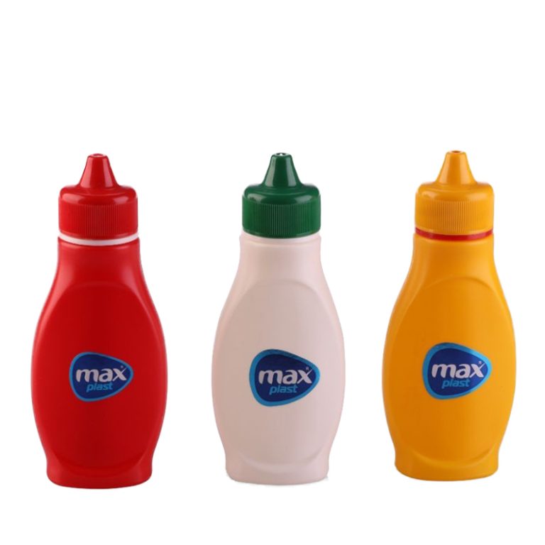 Plastic Ketchup Bottle Set Of 3 Small Size