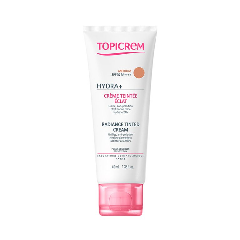 Topicrem Hydra Radiance Tinted Medium Cream Unifies Anti Pollution Spf 40