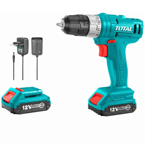 Total Cordless Drill Li-Ion 12V / 1.5Ah / 20Nm