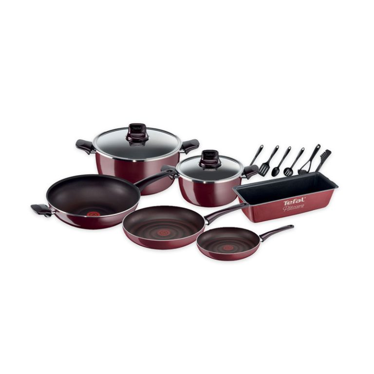 Tefal Pleasure - 14 Pieces Set (Frypan20/26 Do20/26+Lids Wok 30 Cake 28 ...