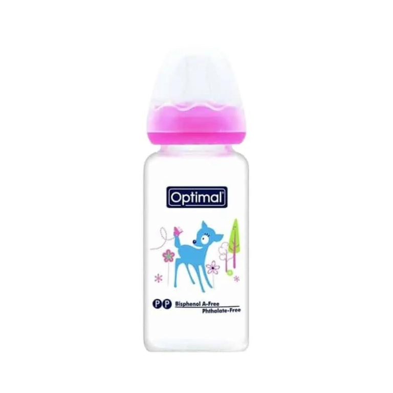 Optimal Glass Feeding Bottle140Ml Single Color